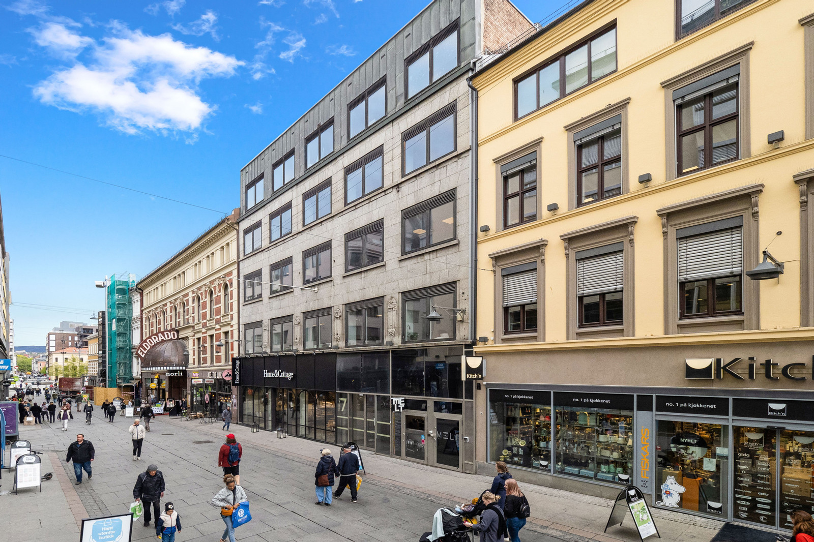 Kontorlokaler i hyggelig gågate sentralt i Oslo sentrum